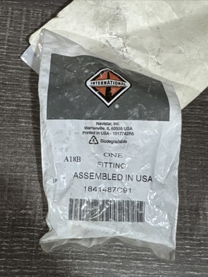 International 1841487C91 Fitting Assembly With Gasket | eBay