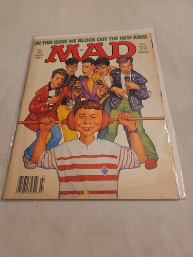1991 March, MAD Magazine No. 301, We Block Out The New Kids (CP460) | eBay