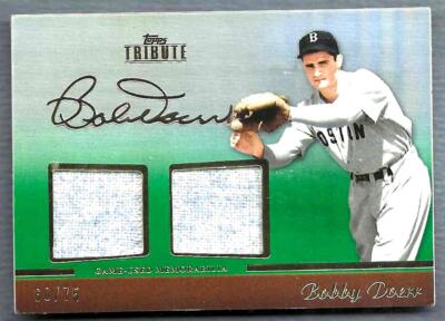 Bobby Doerr 2011 Topps Tribute Attire Dual Material Card Red Sox 60/75 ...