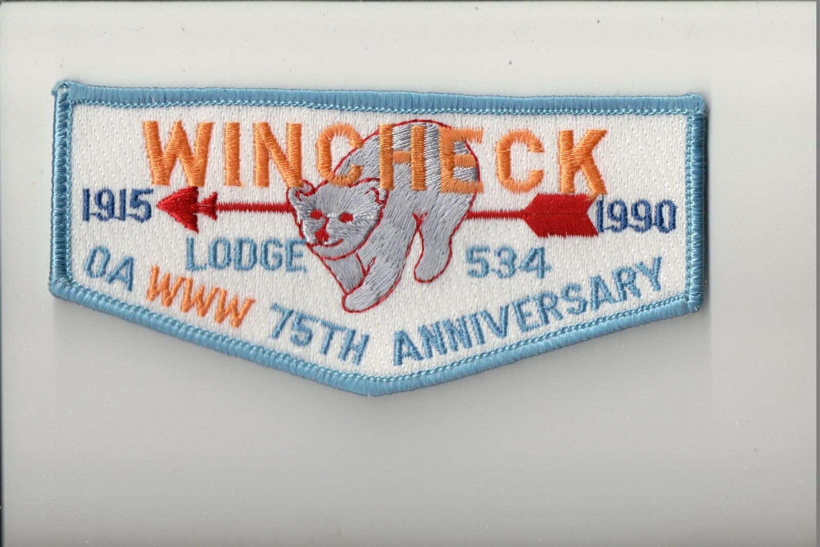 Lodge 534 Wincheck S-16 75th Anniversary OA flap | eBay