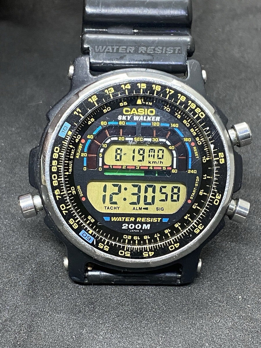 Vintage Casio DW-401 Sky Walker 200M Authentic Band Men Vintage Casio DW-401 Sky Walker 200M Authentic Band Men