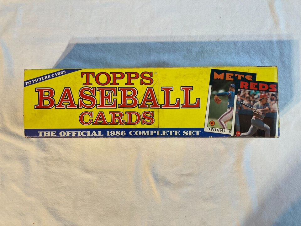 Topps 1986 Official Complete Set Baseball Cards, 792 Box, 57 & 141 ...