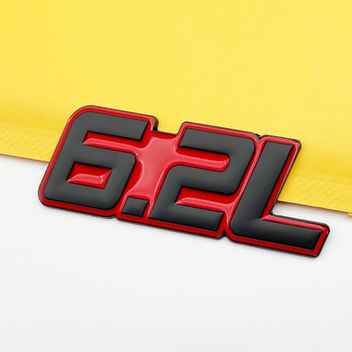 Black & Red Metal 6.2L Logo V6 V8 Engine Emblem SUV Racing Sport Badge ...