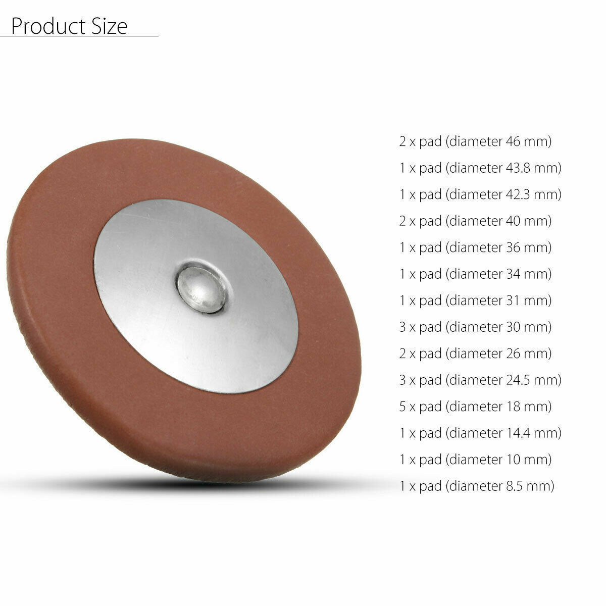 Brown Professional Alto Saxophone Pads Set Of 25pcs Woodwind Sax Pads ...