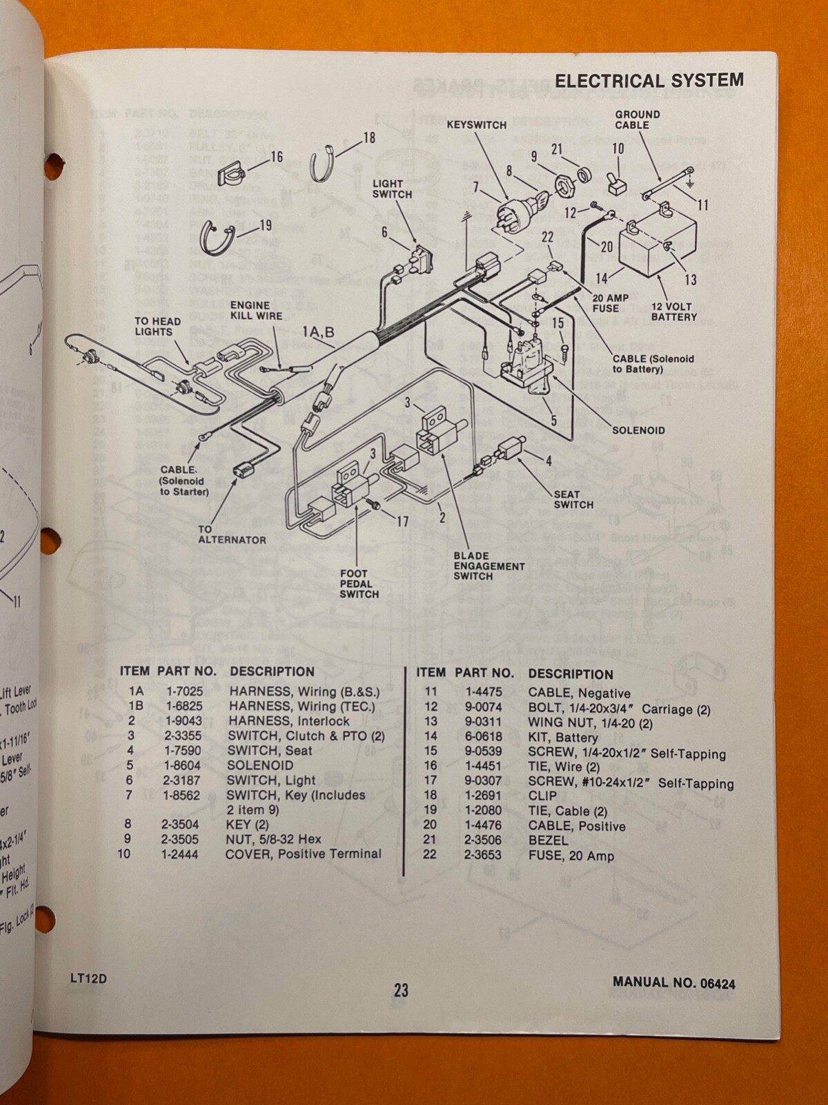 Snapper - LT12D33 & LT12D41 Lawn Tractor *Series 1* (Parts Manual ...
