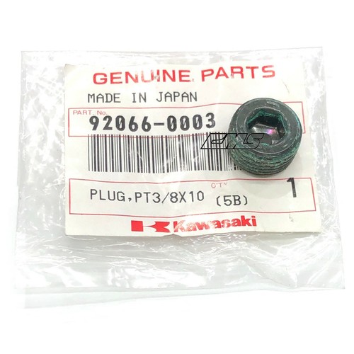 Kawasaki OEM Crankcase Plug 92066-0003 Ninja ZX Prairie Vulcan Versys Z ...