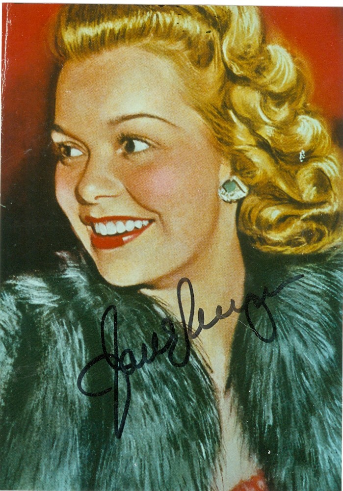 Jane Wyman autographed hand signed small color photo (1917-2007 ...