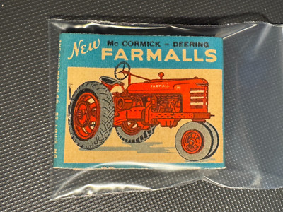 MATCHBOOK - MC CORMICK - DEERING FARMALLS - GEORGE HEIN, CULBERTSON ...