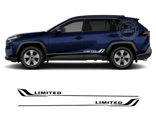 2 PCS Limited Edition Car Door Side Skirt Sticker For Toyota Rav4 ...