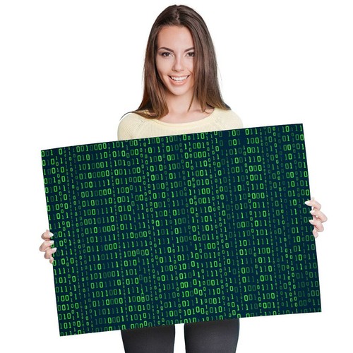 A1 - Abstract Binary Computer Code Poster 60X90cm180gsm Print #21099 | eBay