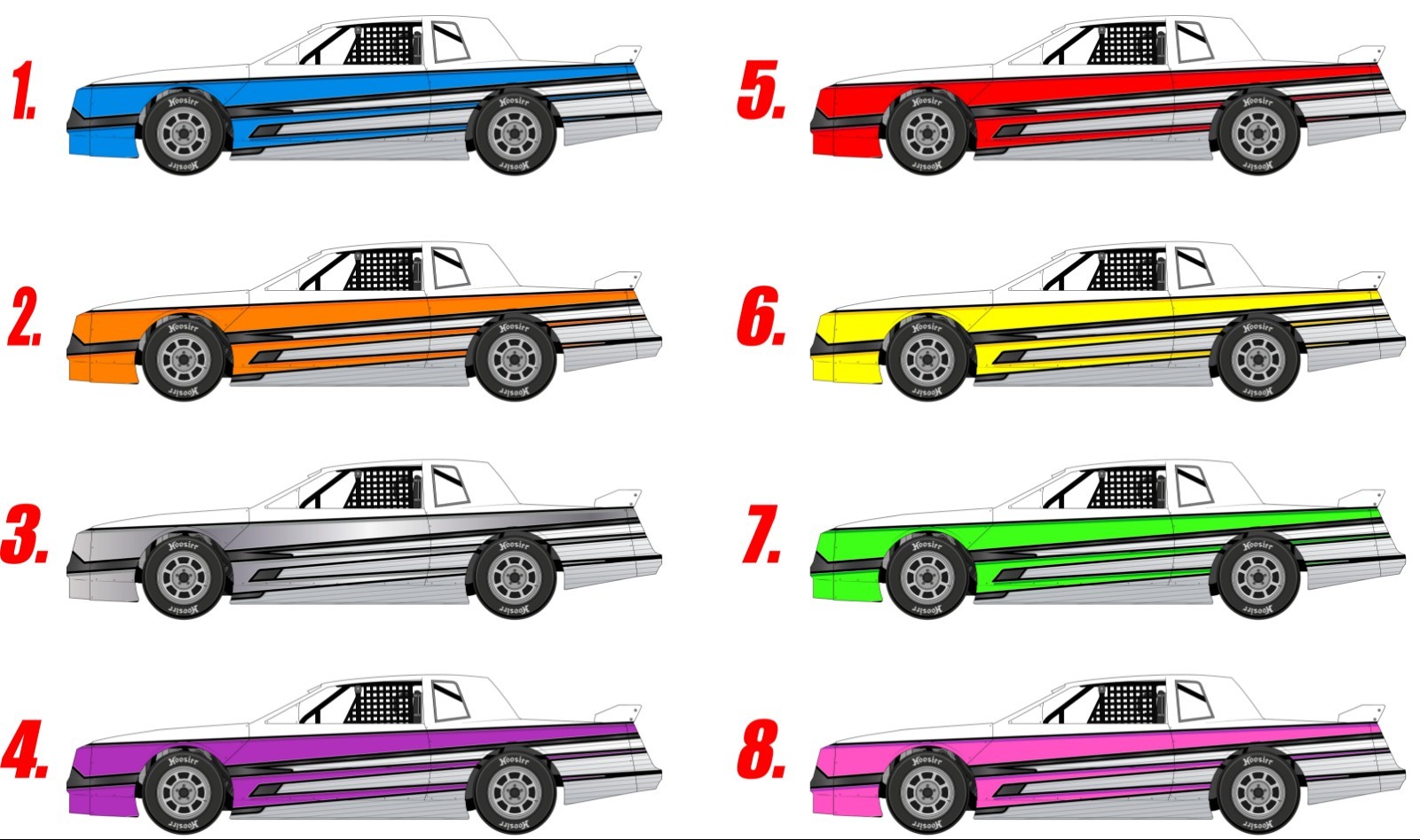 IMCA Late Model Street Stock Mini Dirt #103 Race Car Wrap Graphics ...