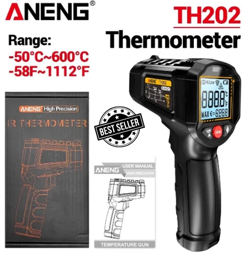Digital Thermometer Infrared Gun IR Laser LCD Temperature Non-Contact ...