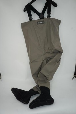Simms Gore-Tex Chest Waders Men's Large Beige Neoprene Stockingfoot ...