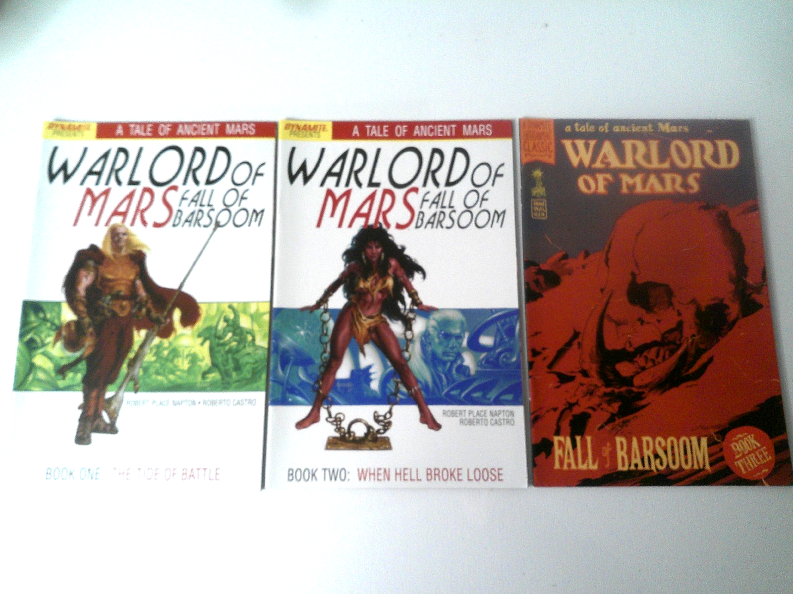 A TALE OF ANCIENT MARS, WORLD OF MARS FALL OF BARSOON, DYNAMITE COMICS ...