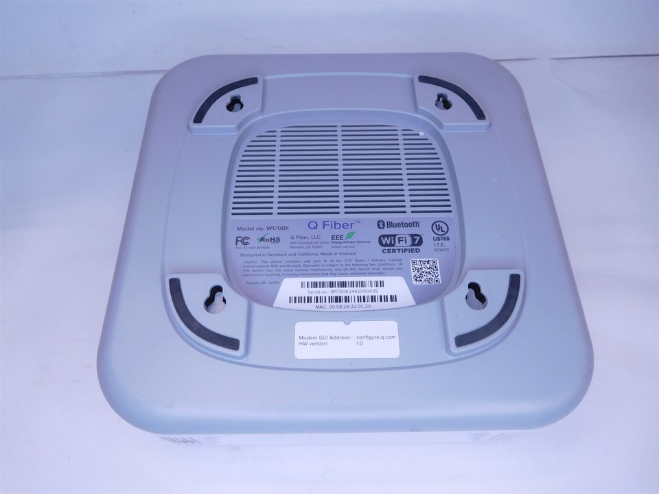 Quantum Q Fiber W1700K WIFI 7 Bluetooth Modem NO POWER SUPPLY (S14) | eBay