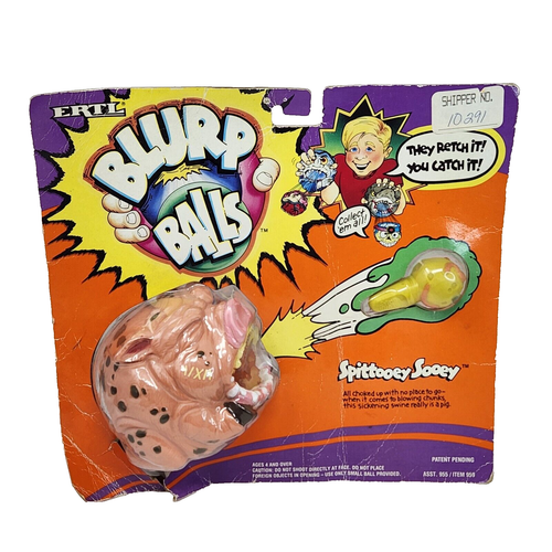VINTAGE 1991 ORIGINAL ERTL BLURP BALLS SPITTOOEY SOOEY PIG NOS SEALED ...