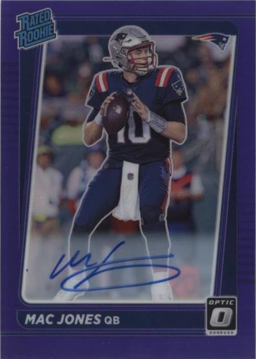 2021 Panini Donruss Optic - Rated Rookie RPS Mac Jones #206 Purple ...