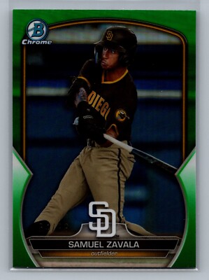 2023 Bowman Draft Samuel Zavala Green Chrome /99 San Diego Padres | eBay