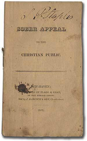 Harry? CROSWELL / A Sober Appeal to the Christian Public 1st Edition ...