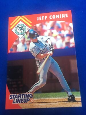 1995 JEFF CONINE - Kenner Starting Lineup Baseball Card - FLORIDA ...