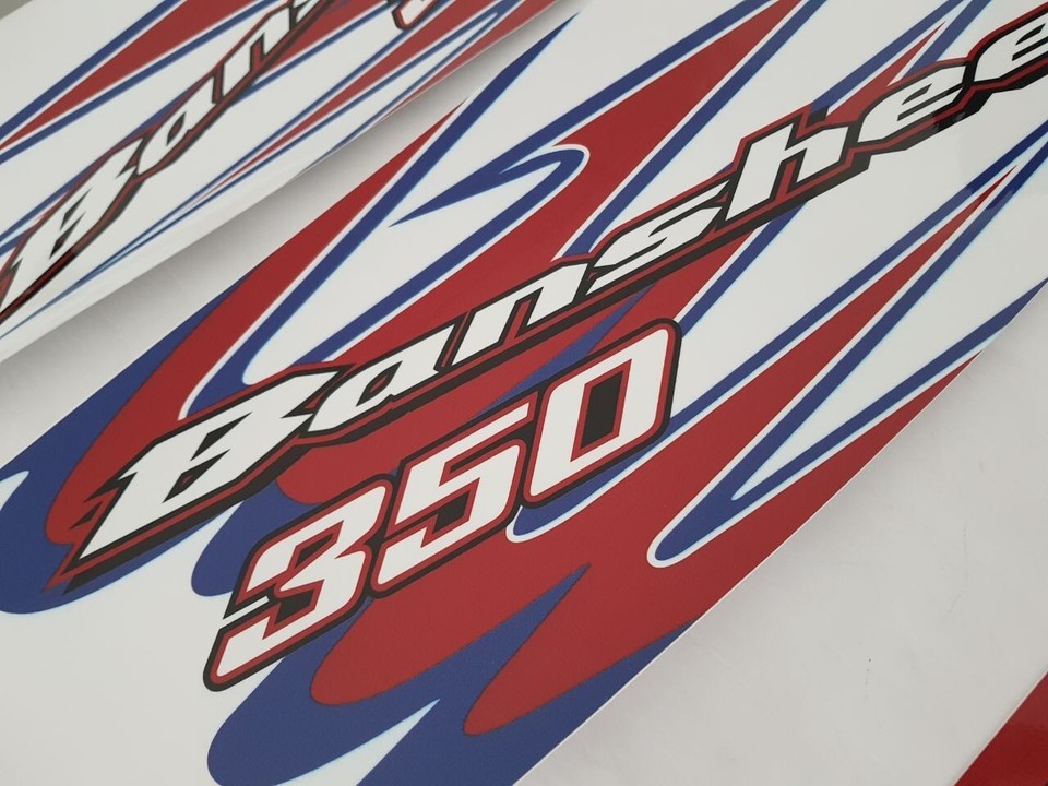 🏁 Yamaha Banshee 350 2010-12 Full Gaphics decals thick glossy laminate ...