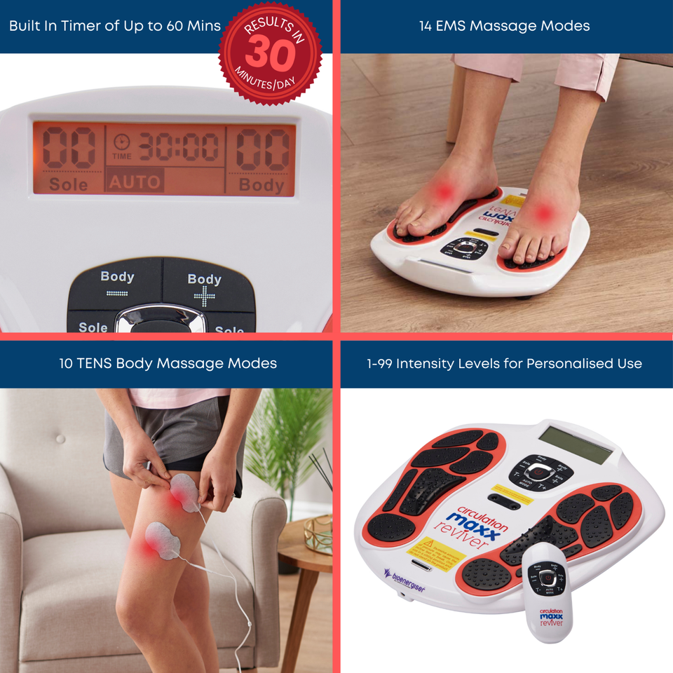 Circulation Maxx Reviver - Legs & Feet EMS Foot Massager Machine with ...