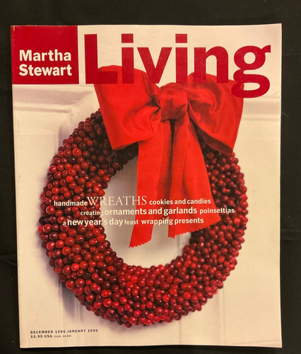 Martha Stewart Living Magazine 1995 December and January | eBay