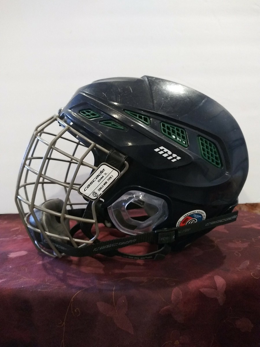 Cascade M11 Helmet Used Gold Adult Medium Cascade M11 Ice Hockey