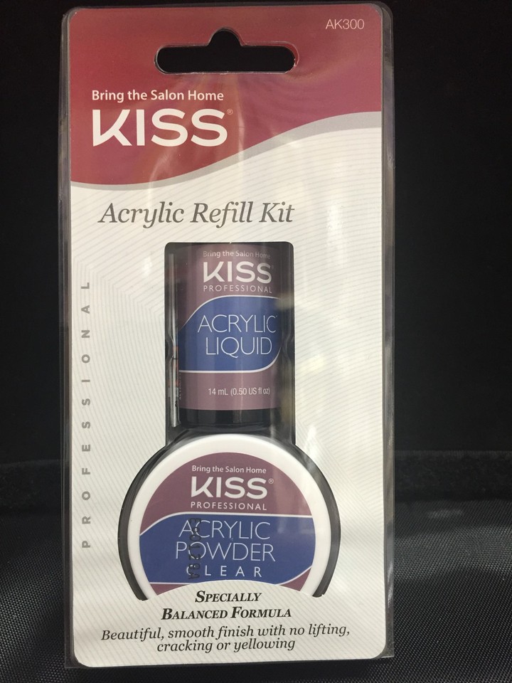 KISS ACRYLIC REFILL AK300 ACRYLIC POWDER, ACRYLIC LIQUID | eBay