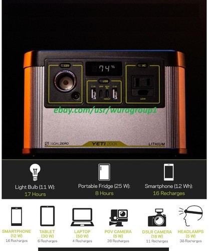 Goal Zero Yeti 200X Portable Power Station #22070 | eBay
