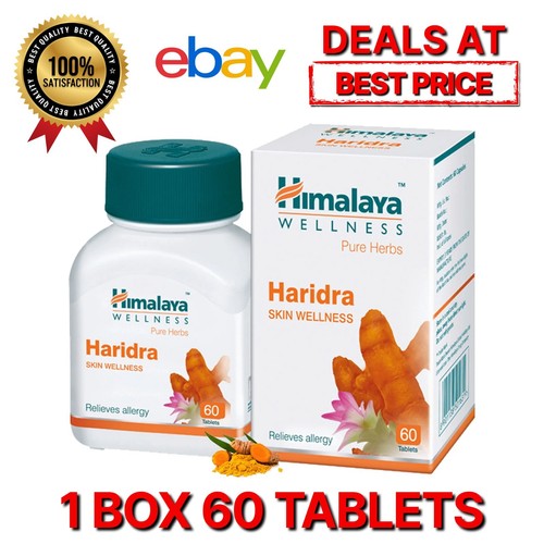 Himalaya Haridra 1 Box 60 Tablets for Allergy & Skin Wellness | Free ...