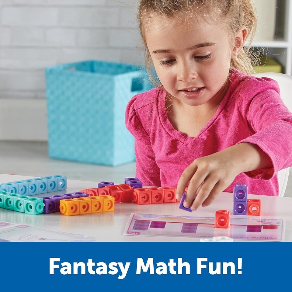 MathLink Cubes Kindergarten Math Activity Set with 100 Cubes & 15 Activities | eBay