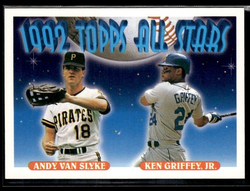 1993 Topps #405 Andy Van Slyke / Ken Griffey Jr. Baseball Card 3101C | eBay