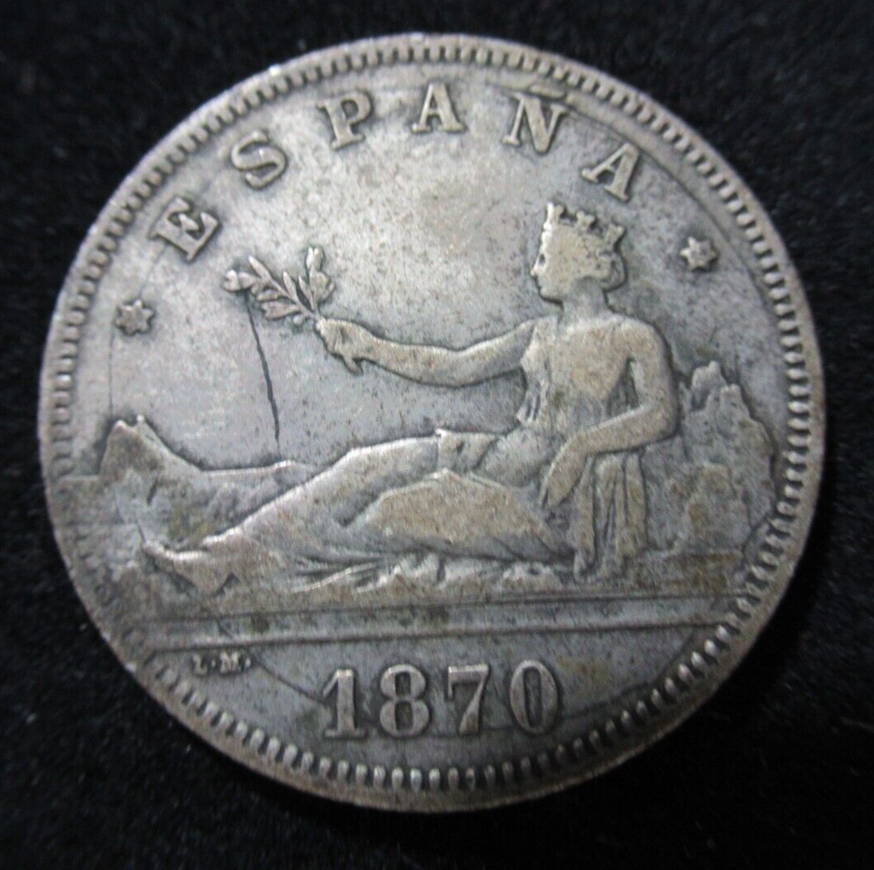 1870 Spain Silver Coin, 2 Pesetas, Nice Coin, Espana | eBay Australia