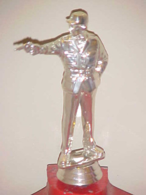 vintage new Hunter w/Gun for Gamewell Police Call Box Topper Telephone ...