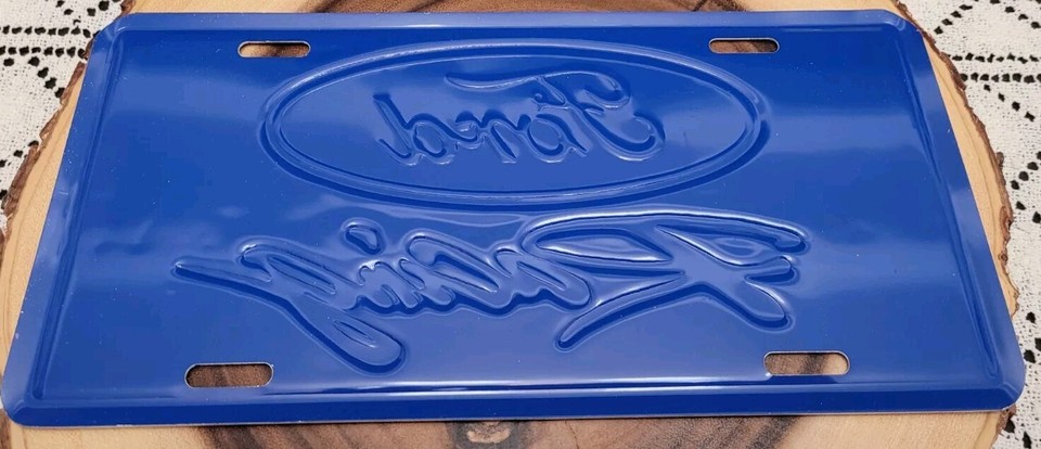 Ford Racing License Plate w/ Raised Letters Mustang Vintage Motorsport ...