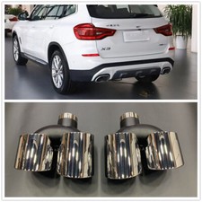 BMW Genuine Exhaust Tail Pipe Tip Trim Chrome F25 X3 18308511364 for ...