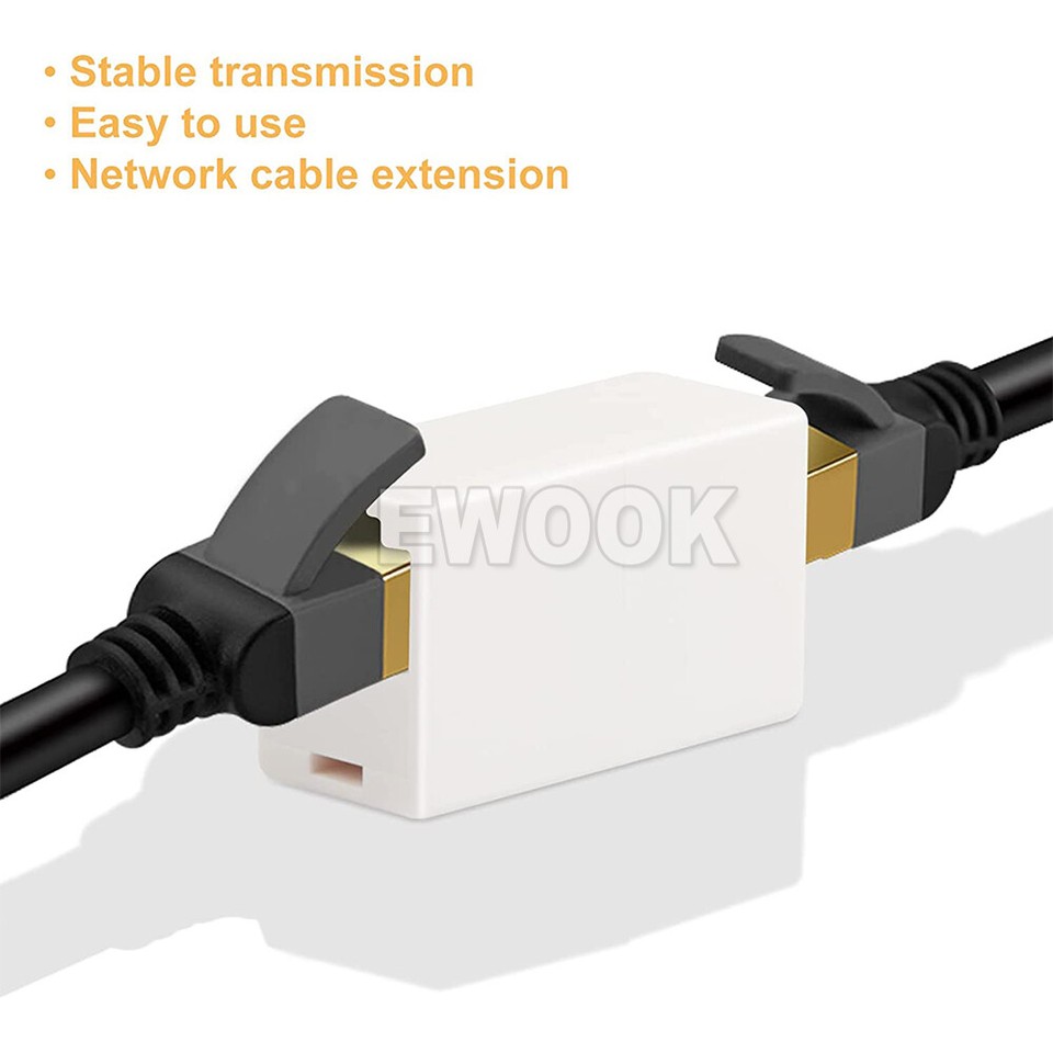 15xRJ45 Coupler Cat6 Cat5e Ethernet Cable Extender Joiner LAN Adapter ...