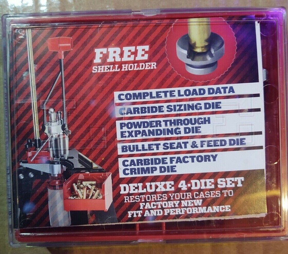 Lee Precision Deluxe Carbide 4 Die Set for 9mm Luger # 90963 Brand New ...