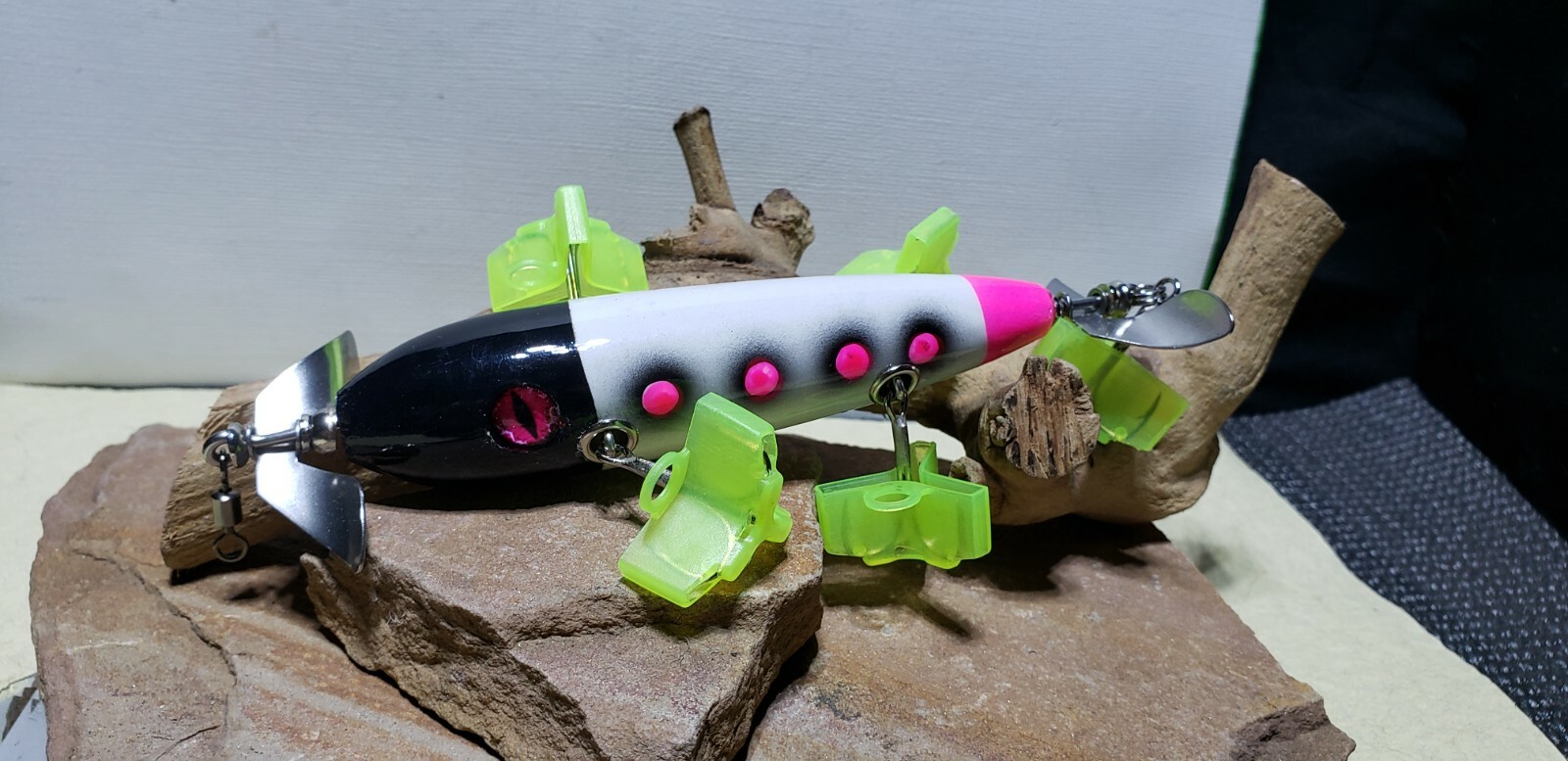 4.5 inch Custom Handmade wooded chopper topwater lure(WONDER LURE ) | eBay
