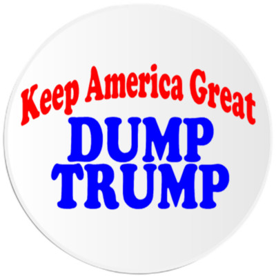 Keep America Great Dump Trump - 100 Pack Circle Stickers 3 Inch - Anti ...
