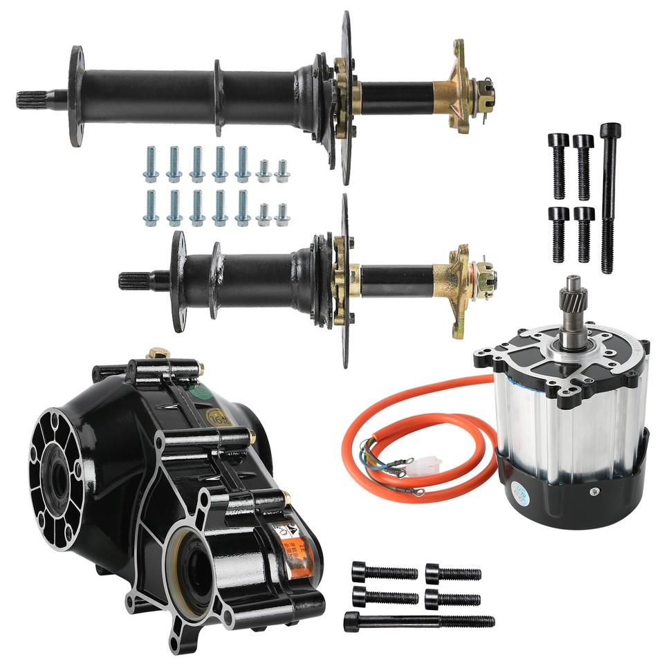 Electric ATV Golf Cart Rear Axle kit 72V 1500W Differential Motor Go ...