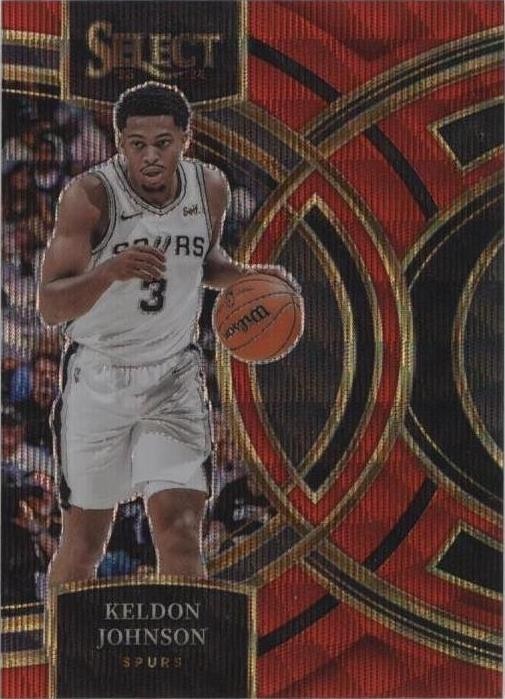 2023-24 Panini Select - Premier Level Keldon Johnson #140 Red Wave ...