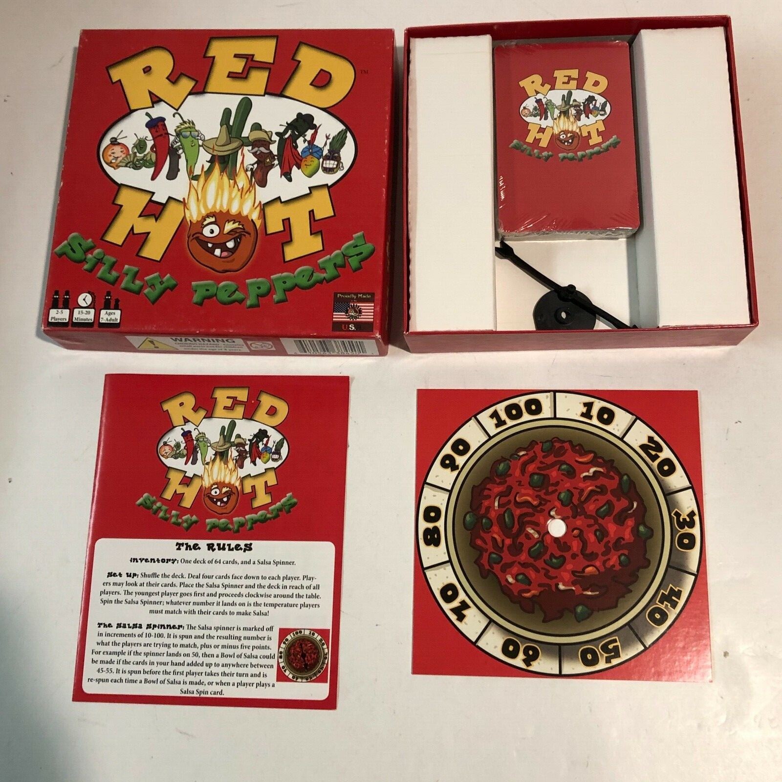 RED HOT SILLY PEPPERS Card Game Rather Dashing Games NEW Open Box | eBay