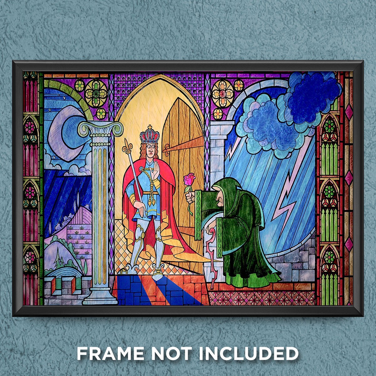 Beauty And The Beast Stained Glass Castle
