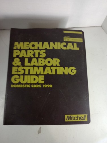 Mitchell Mechanical Parts & Labor Estimating Guide, Imported Cars ...