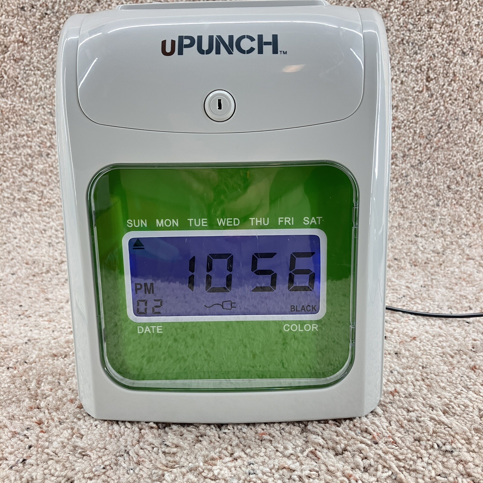 uPunch LED Time Clock Punch Pay Clock HN3000 Unit Power Supply & Manual ...