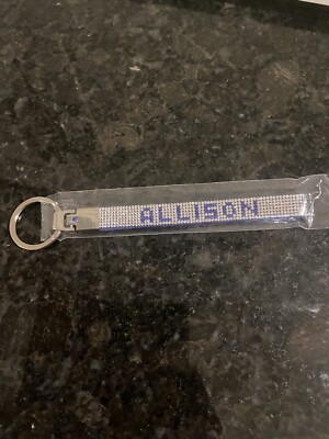 NEW Personalized Rhinestone 5.5 inch Wristlet Key Chain Key Fob ...