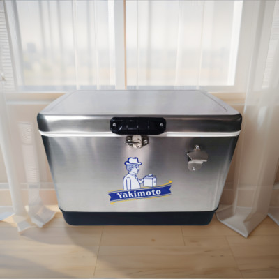 Yakimoto Vintage Drink Cola Soda Stainless Steel Ice Cooler chest ...