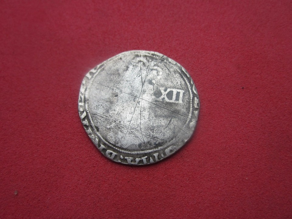 Clipped Charles 1st silver hammered shilling M.M triangle starter coin ...
